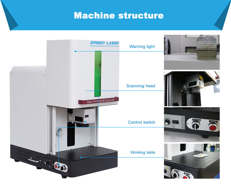Small enclosed cover fiber laser marking machine from China ...